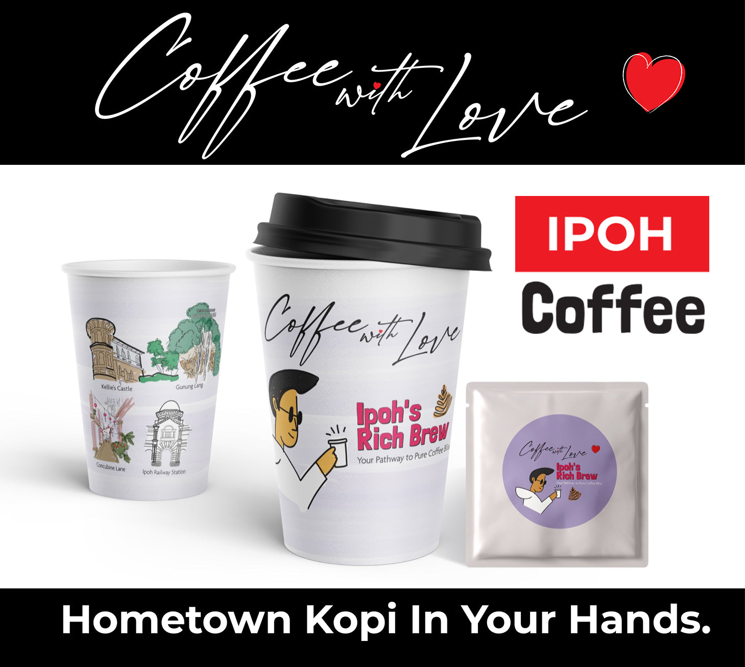 [COFFEE WITH LOVE-IPOH] 5 x Malaysian Ipoh Kopi – Target Coffee & Tea